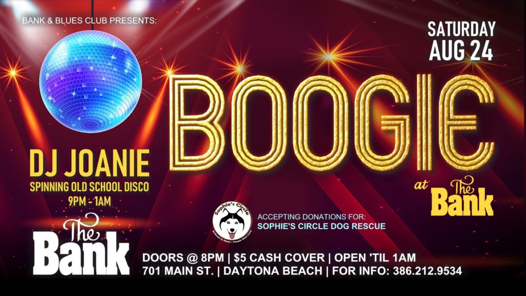 Boogie at The Bank with DJ Joanie – Main Street Daytona